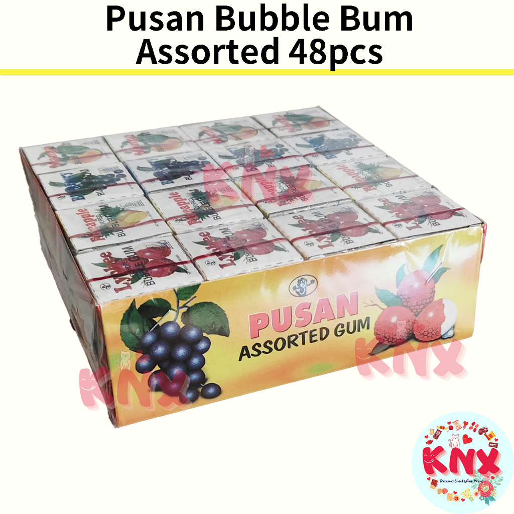 Pusan Assorted Bubble Gum 48pcs | Shopee Malaysia