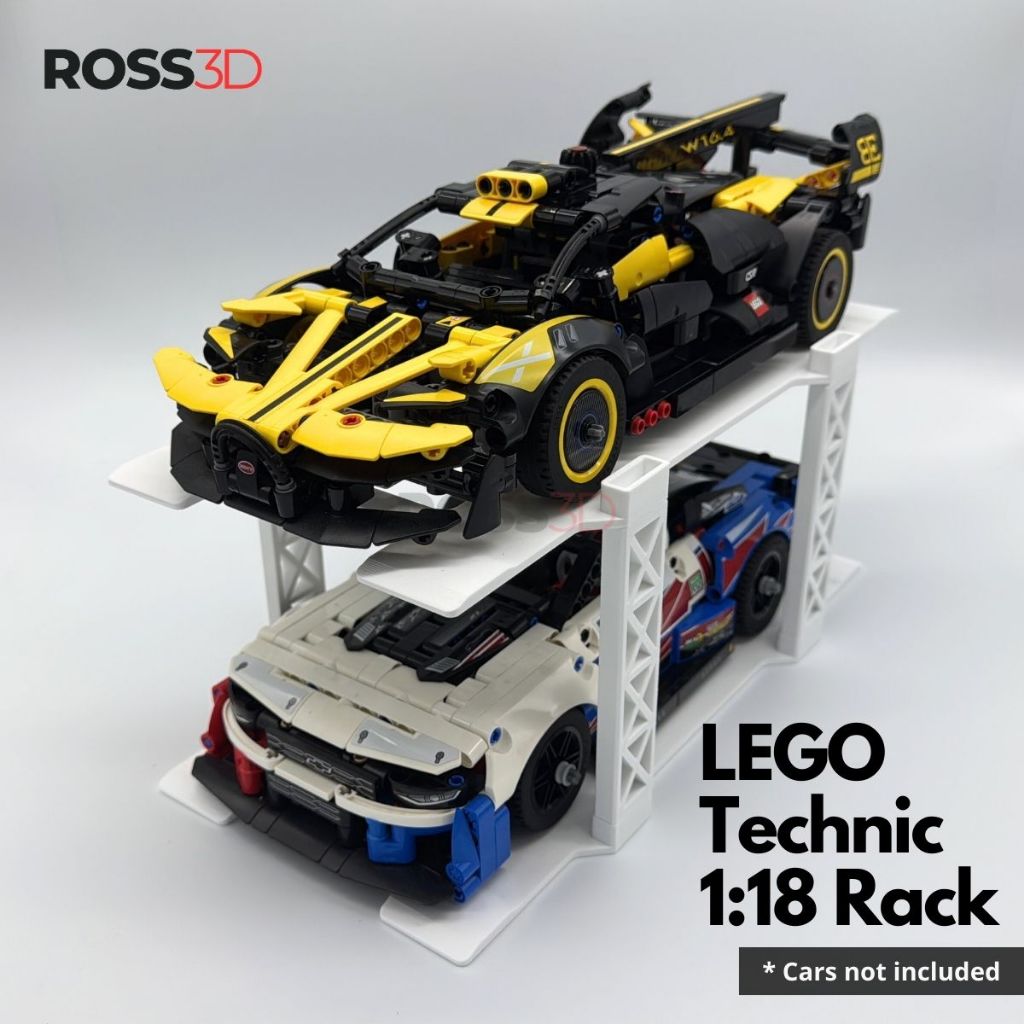 ROSS3D Display Rack for LEGO Technic Car (1:18 Scale) - Stand / Storage ...