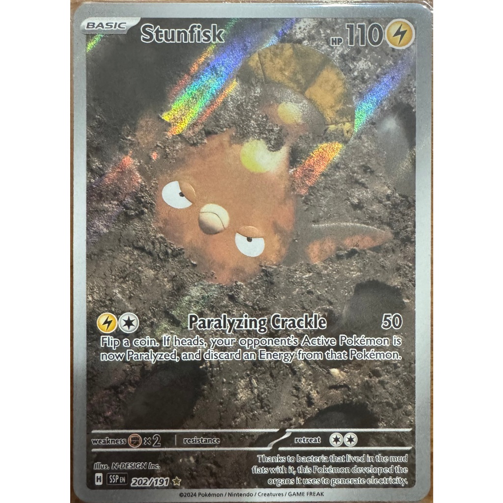 Stunfisk (202/191) Illustration Rare | SV08: Surging Sparks [Pokemon ...