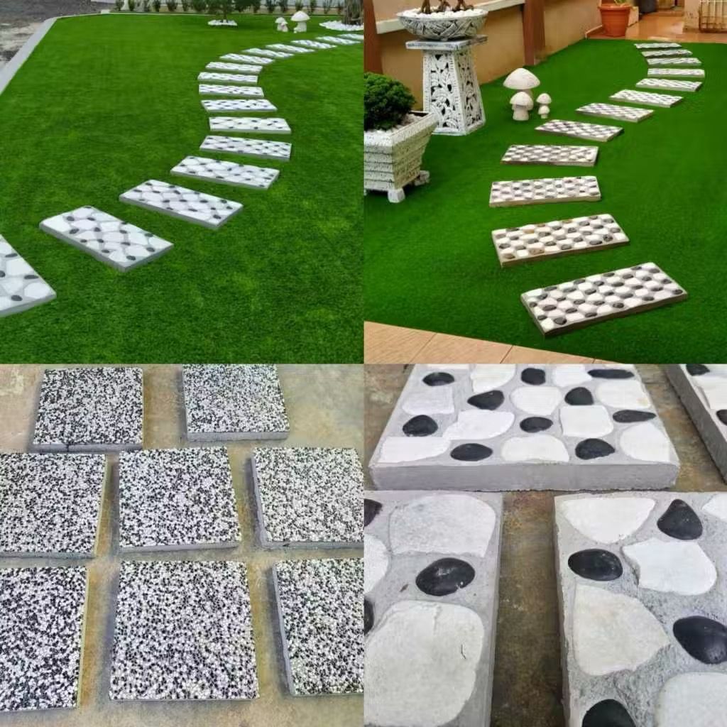 GARDEN CEMENT STEPPING STONE NATURAL STONE BATU PIJAK SIMEN | Shopee ...