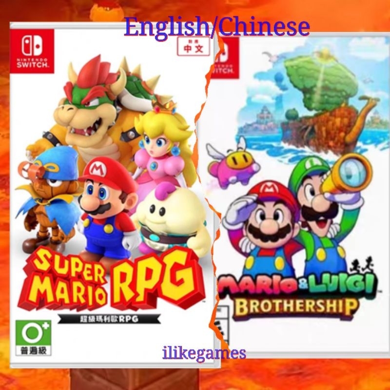 💥Eng/Chi中英💥 Nintendo Switch NS Super Mario RPG Remake sfc mario & luigi brothership 马里奥和路易吉 RPG ...