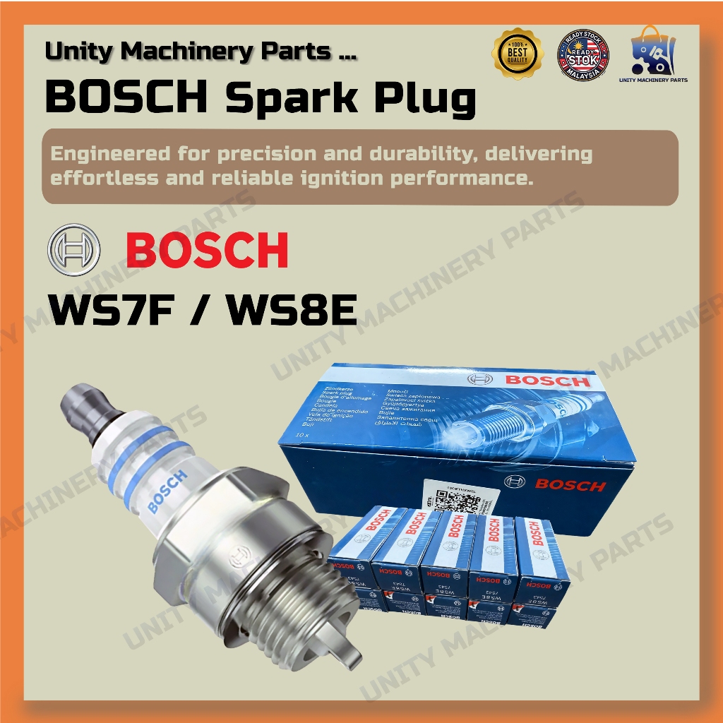 BOSCH Spark Plug WS7F / WS8E - Mesin Rumput, Chainsaw, Power Sprayer ...
