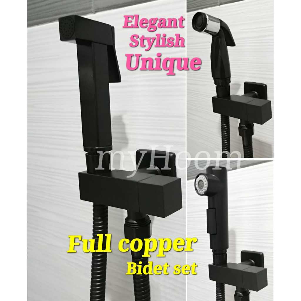 Luxury Copper Bidet Sprayer Set/Bidet set with Full copper angle valve ...