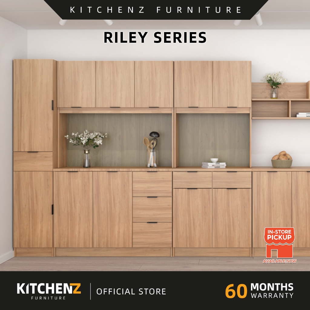 [FREE Shipping] KitchenZ Riley Melamine Kitchen Cabinet Kitchen Storage ...