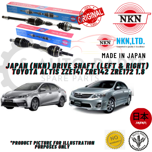 TOYOTA ALTIS ZRE142 ZRE172 1.8 DRIVE SHAFT (LEFT & RIGHT)-BRAND NKN ...