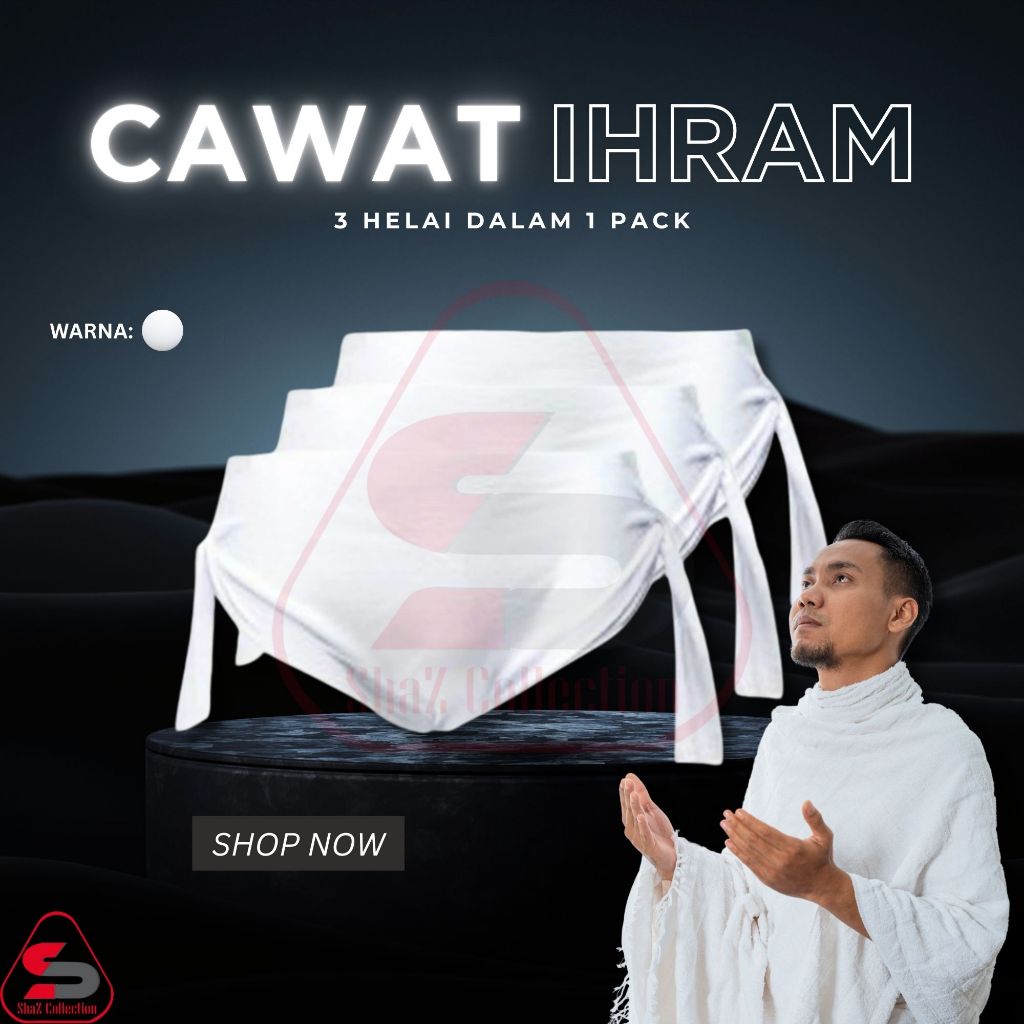 CAWAT IHRAM 3IN1 SESUAI UNTUK HAJI UMRAH | Shopee Malaysia