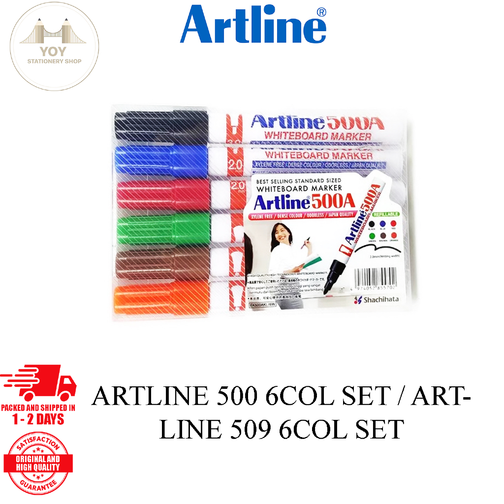 ARTLINE 500 /509 6COL SET (READY STOCK /100% ORIGINAL) | Shopee Malaysia