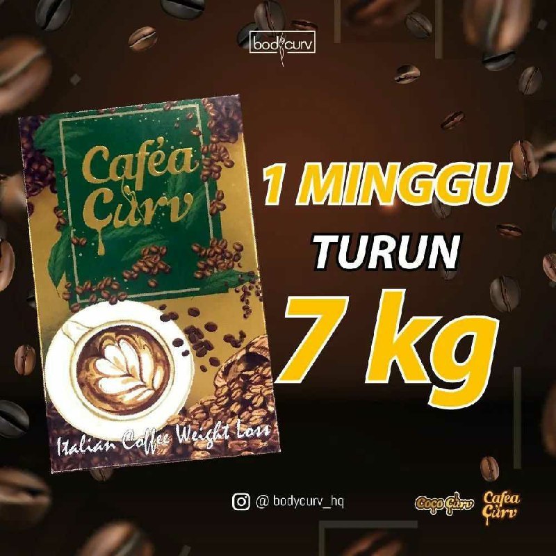 CafeaCurve Italian Rich Coffee Original dari HQ | Shopee Malaysia