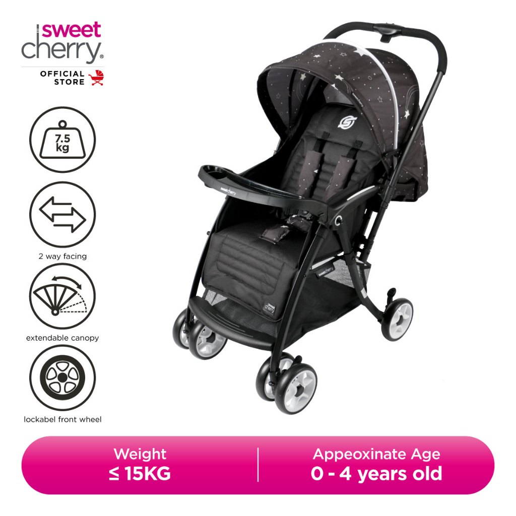 Sweet Cherry Easy & Quick Folding Baby Full-Size Stroller HP712 Morris ...