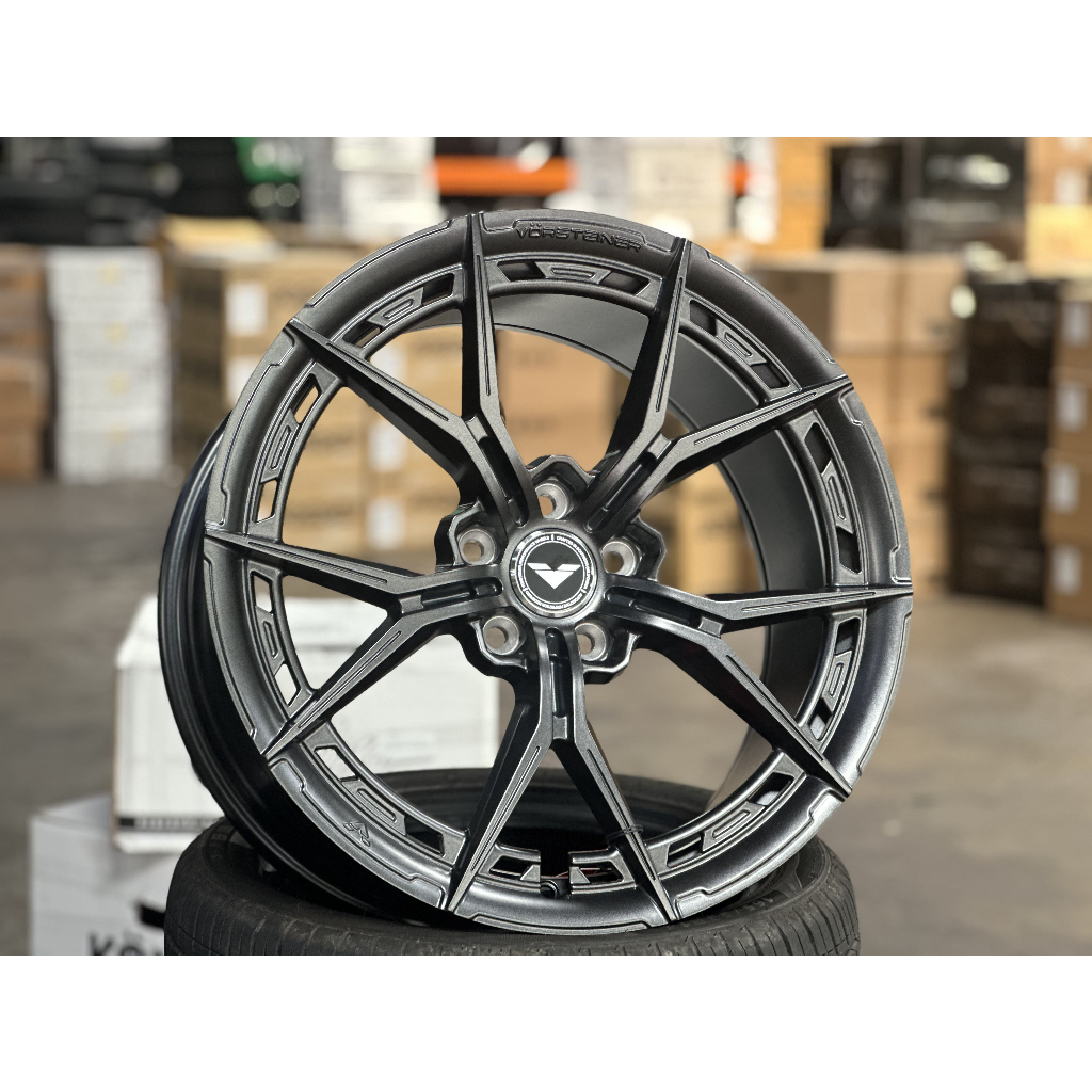 NEW 19X8.5J 19X9.5J Vorsteiner VFX002 Rim (set of 4) Graphite 5X112 for ...