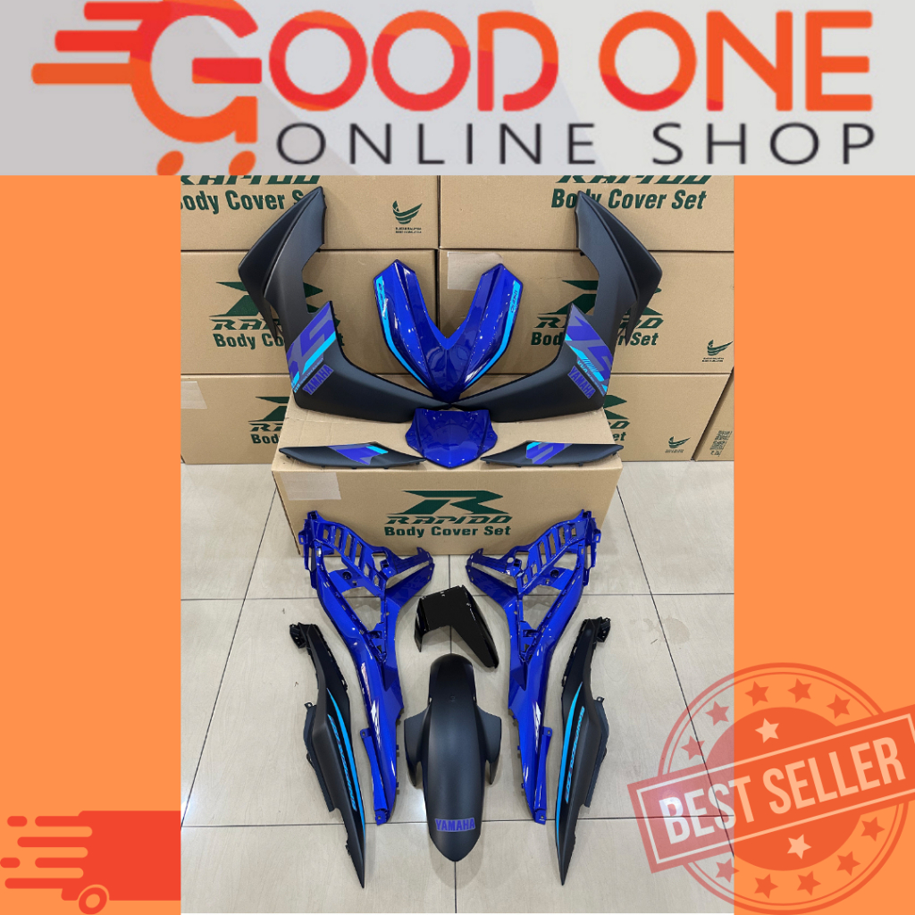 Rapido Cover Set Assembly Y16ZR Sniper 155 VVA GP (25) Blue (Sticker ...