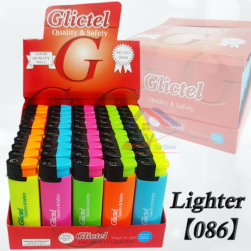 Glictel Brand【086】Lighter /Windproof Electronic Refillable Lighter ...