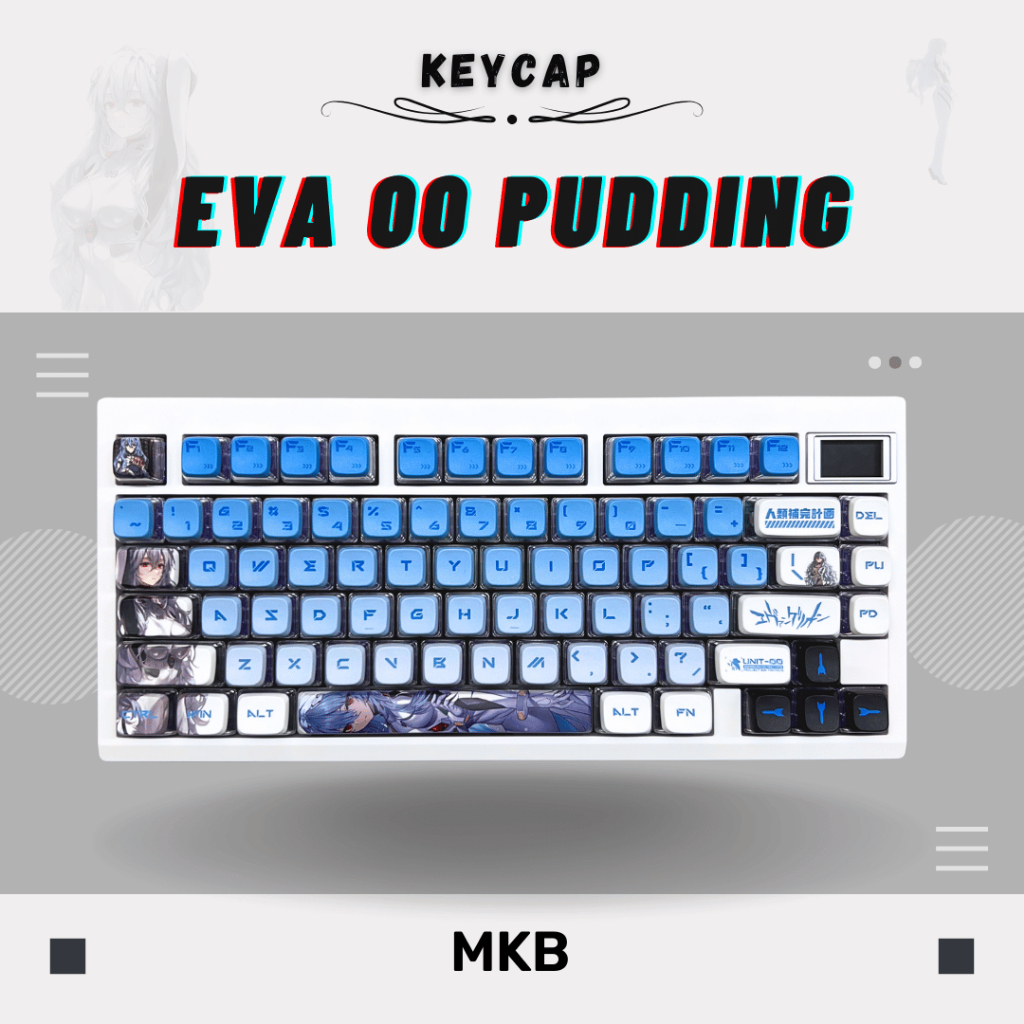 MKB Evangelion EVA 00 Pudding PC + PBT Dye Sublimation OEM Profile ...
