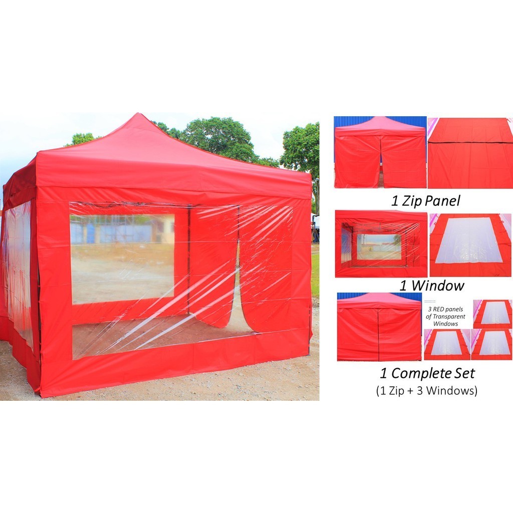 Sidewall Canopy for Canopy Tent PVC Canvas Side Wall Kain Kanvas Sisi ...