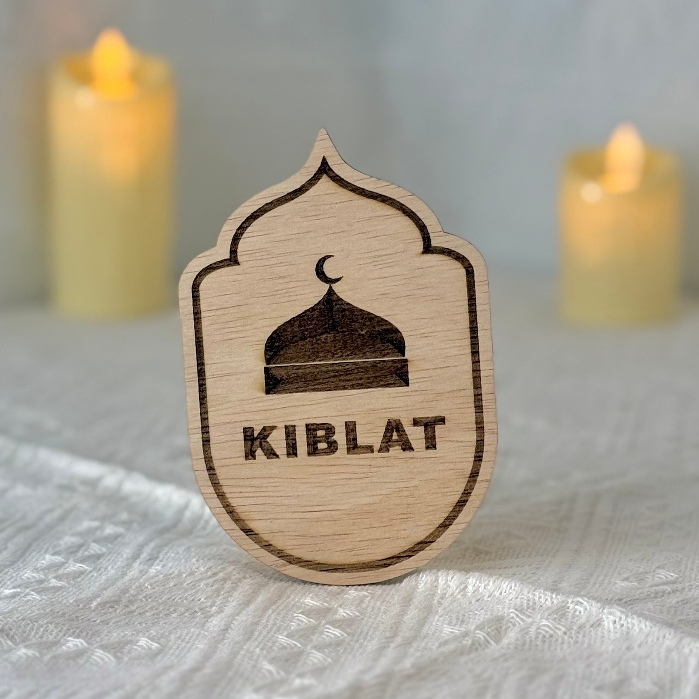 Kiblat Sticker kayu l Arah Kiblat Solat | Kiblat Arrow l Kiblat Sign ...