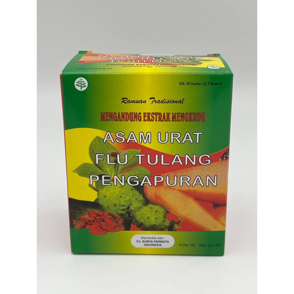 FLU TULANG PENGAPURAN KAPSUL (1 KOTAK ISI 20 SACHET@2 KAPSUL) | Shopee ...