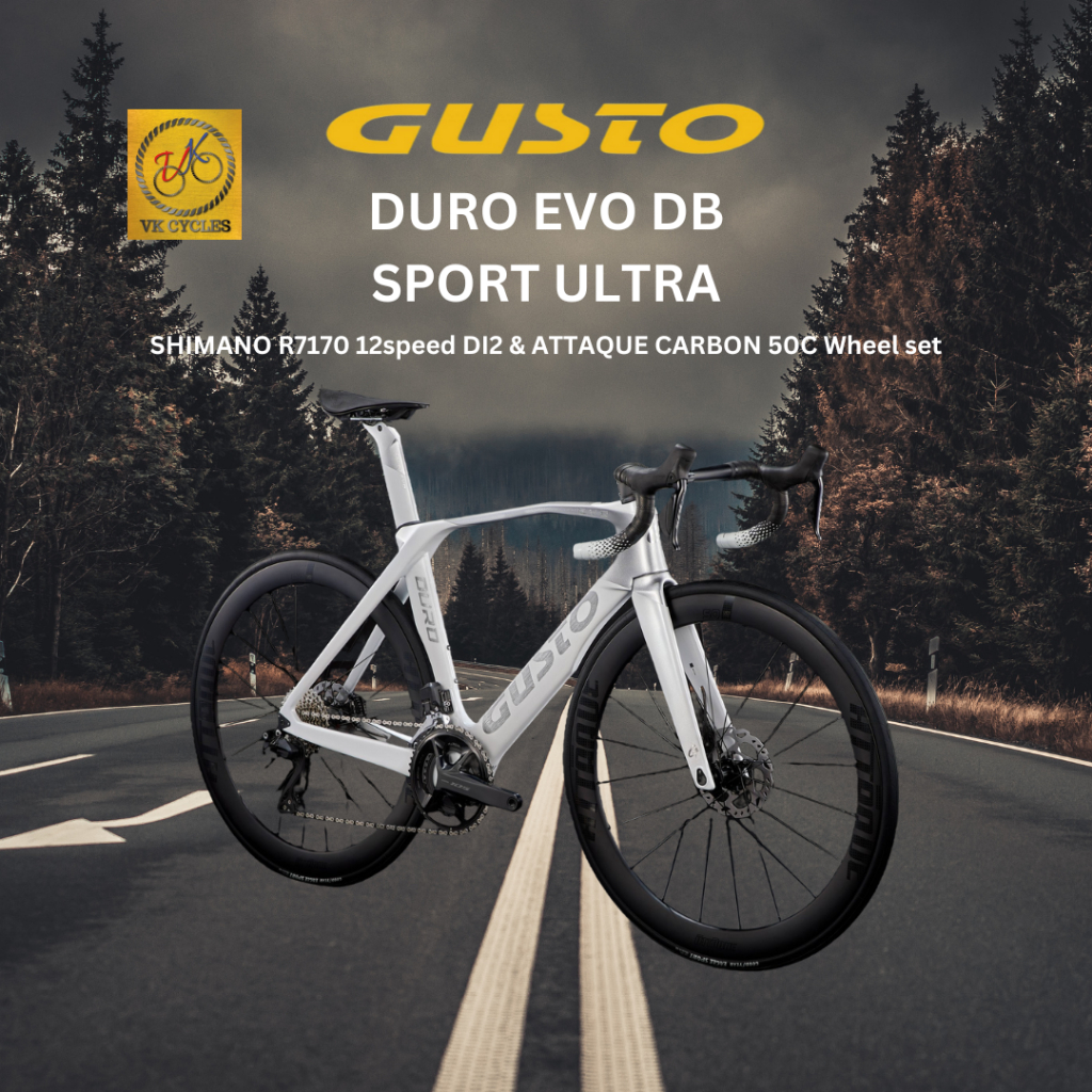 GUSTO DURO EVO DB SPORT ULTRA SHIMANO DI2 R7170 2x12 speed 50mm Carbon ...