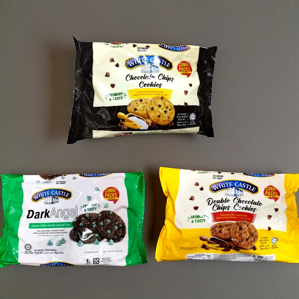 White Castle Cookies (Convi Pack) – Chocolate Chips, Dark Angel ...