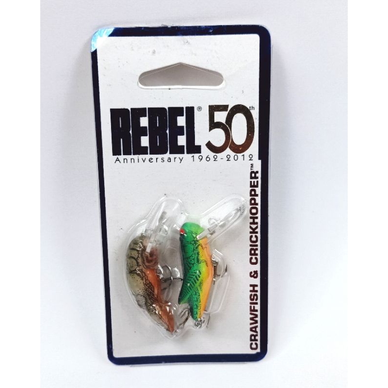 REBEL 50TH ANNIVERSARY LURE CRAWFISH & CRICKERHOPPER NEW INBOX | Shopee ...