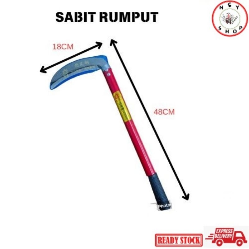 Sabit Rumput /Pisau Rumput/Steel Handle Sickle/Pisau Sabit/Sabit ...