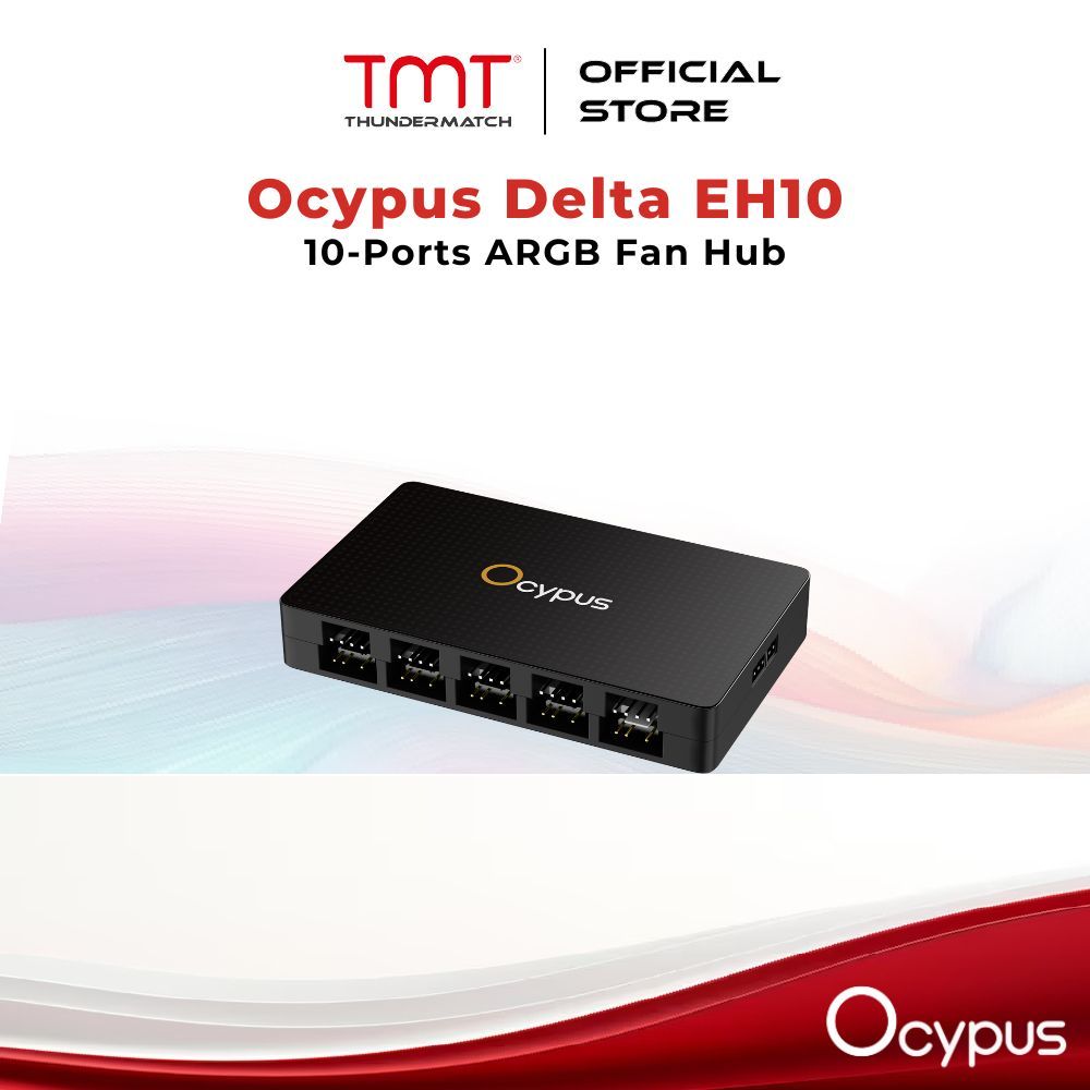 TMT Ocypus Delta EH10 10-Ports ARGB Fan Hub | Shopee Malaysia