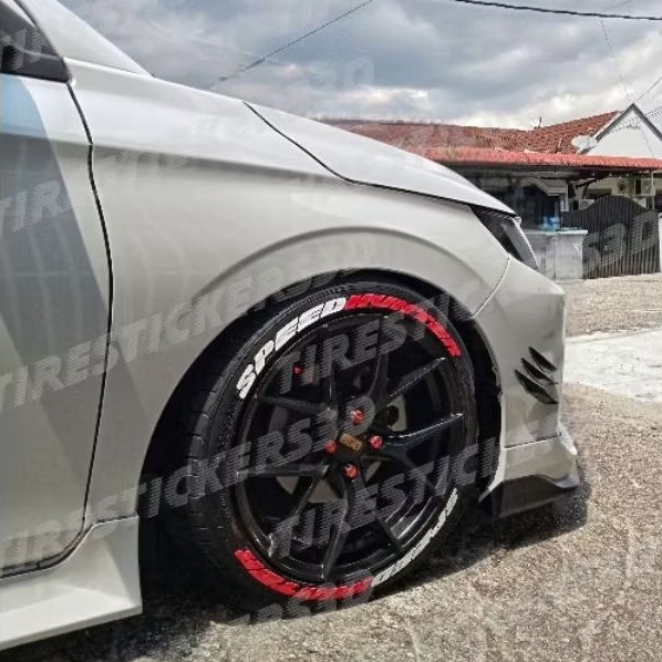 [RAYA PROMO] Sticker Tayar 3D ( 8pcs) Kereta & Motor / 3D Tire Stickers ...