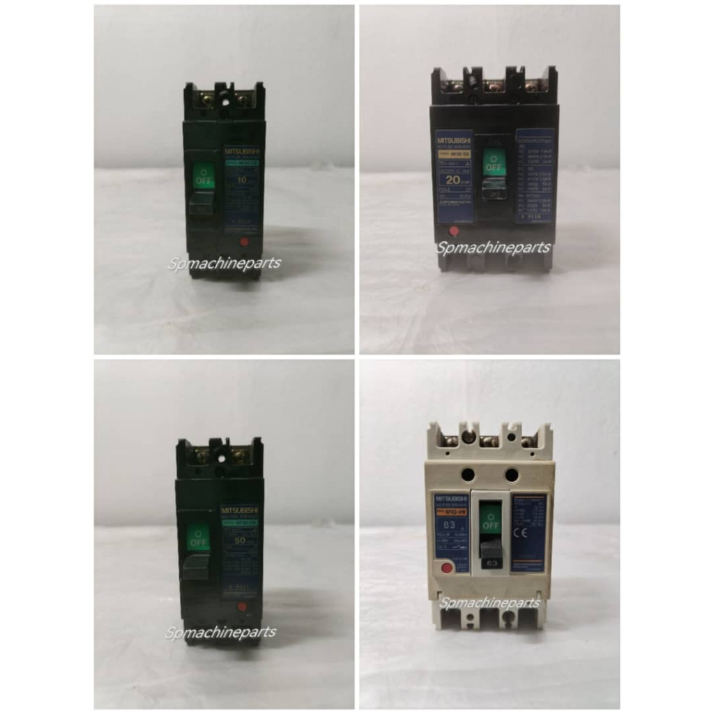 Mitsubishi NF Circuit Breaker MCCB 10A, 20A, 50A, 63A (Used) | Shopee ...