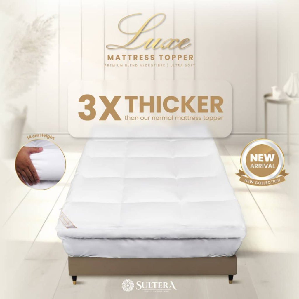 Sultera LUXE Mattress Topper Protector Single Queen King Pelapik Alas ...