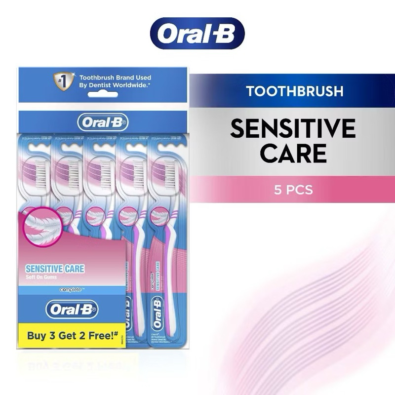 Oral B Complete Sensitive Care Toothbrush 5 Count | Shopee Malaysia