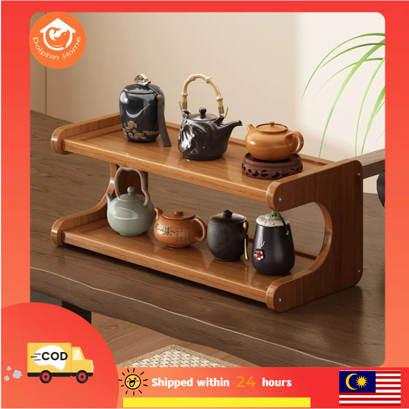 Desktop cup holder, tea table storage rack, multi-layer tea set ...
