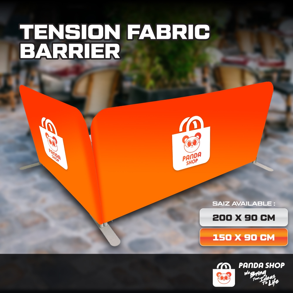CUSTOM PRINT TENSION FABRIC BARRIER | BARRICADE | Shopee Malaysia