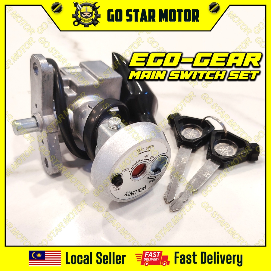 YAMAHA EGO GEAR Ignition Switch Main Switch Set Key Kunci Suis Lock ...