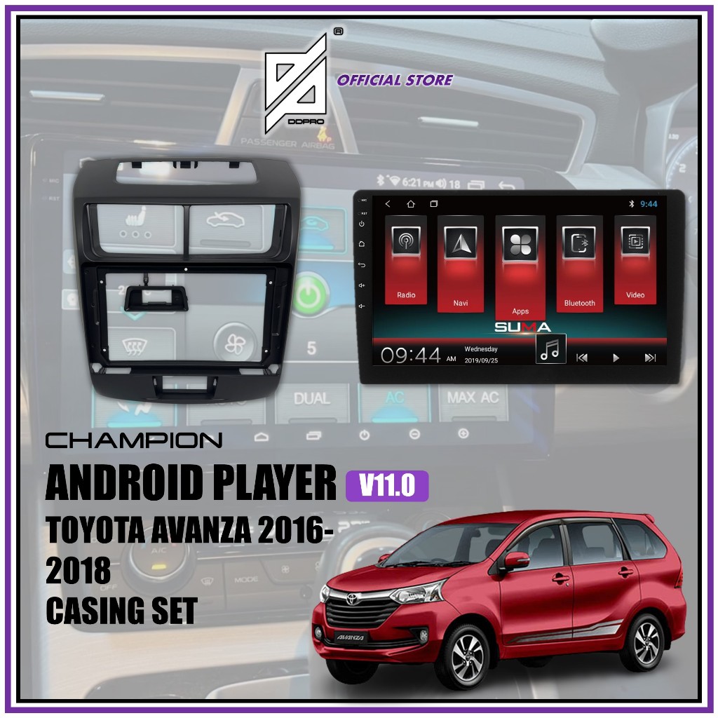 Toyota Avanza 16-18 SUMA 9" Inch Player + Casing (Set) Mirrorlink ...