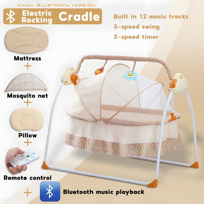 COD Automatic Baby Rocking Cradle Baby electric Katil bayi Auto Swing ...