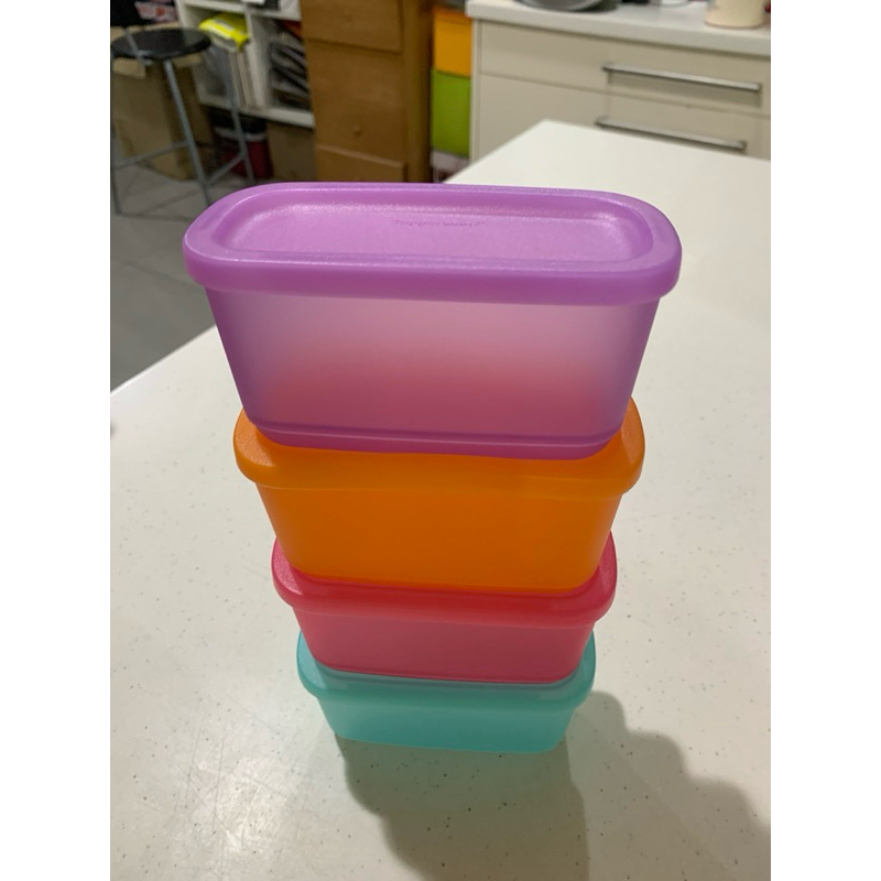 Tupperware cubix mini rect(4)250ml | Shopee Malaysia