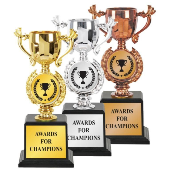 Trophy 19525, PLASTIC TROPHY, + LABEL + LOGO ( HADIAH SUKAN DAN HADIAH ...