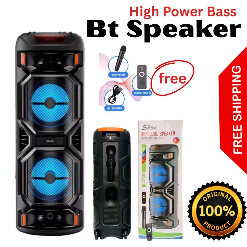 ZQS8221 Caixa De Som 40W High Power Bass Sound System Portable Wireless Bluetooth Speaker ...