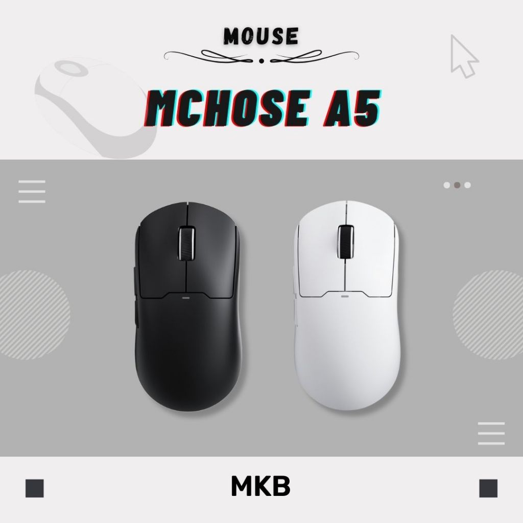 Mchose A5 Super Light 8KHz Polling Rate Tri-Mode Bluetooth Wireless ...