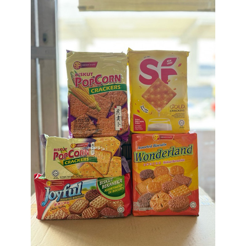 SHOON FATT ASSORTED BISCUIT /POP CORN CRACKER/ NAIYU JAGUNG/ JOYFUL ...