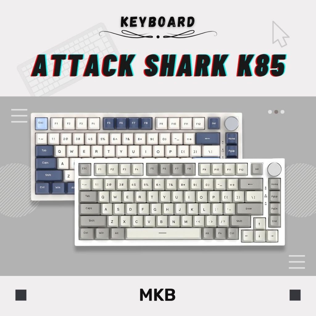 Attack Shark K85 Hall Effect Hot-Swap Magnetic Switch RGB Rapid Trigger ...