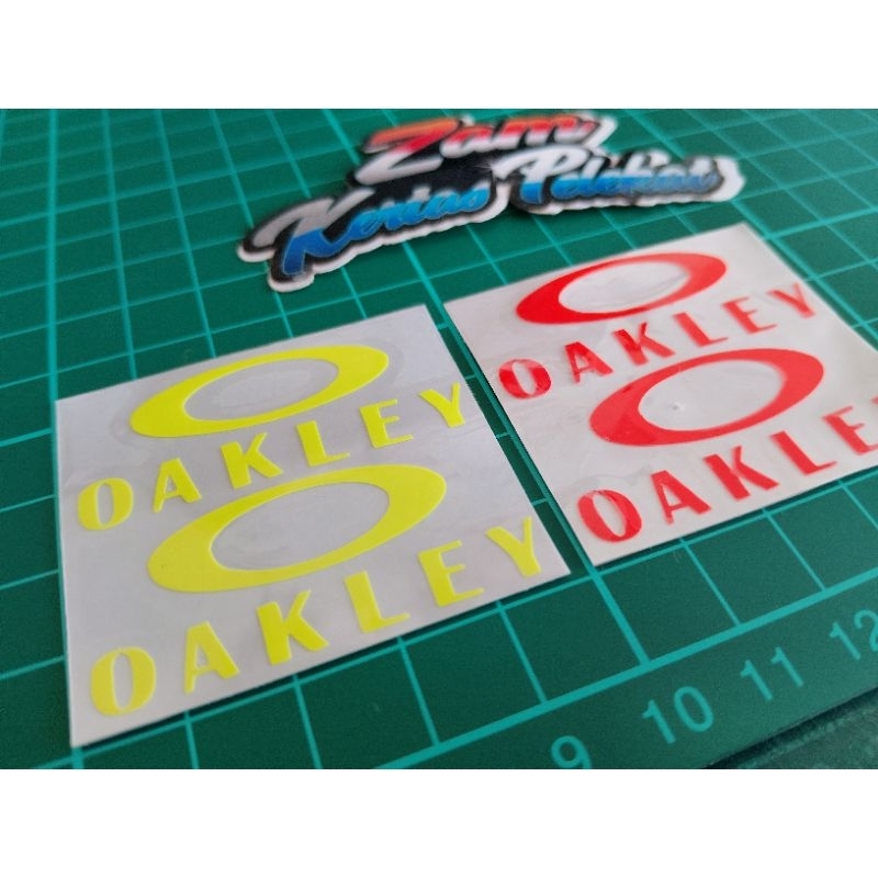 STICKERS LOGO OAKLEY VISOR HELMET STICKER CUTTING PANTUL CAHAYA STICKER ...