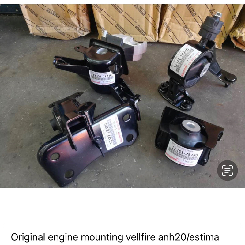 ORIGINAL TOYOTA ENGINE MOUNTING SET VELLFIRE /ALPHARD ANH10 ANH20 ...
