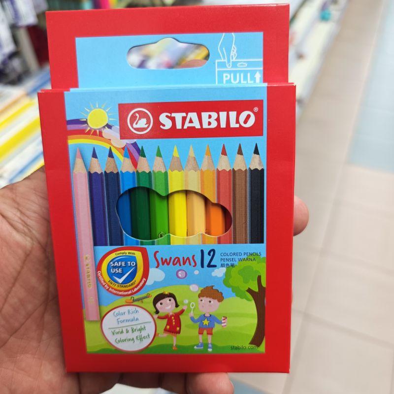 Ready Stock 12 Colour Pencil Stabilo Pensil Warna | Shopee Malaysia