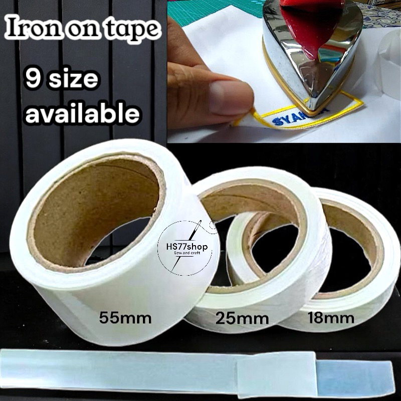 [ 9 size ] 1 meter/ unit Pita Pelekat Kain/Pelekat Name Tag /pelekat ...