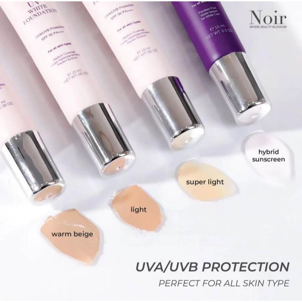 [ORIGINAL] NOIR UV WHITE FOUNDATION HYBRID SUNSCREEN SPF 50++ by ...