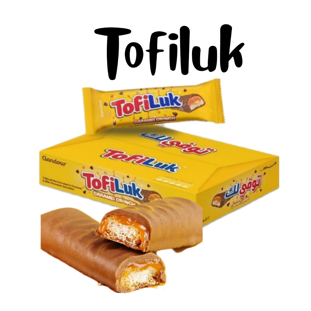 Chocolate Coklat Tofiluk Bar Snack Snacks Chocolat Caramel Crunch Box ...