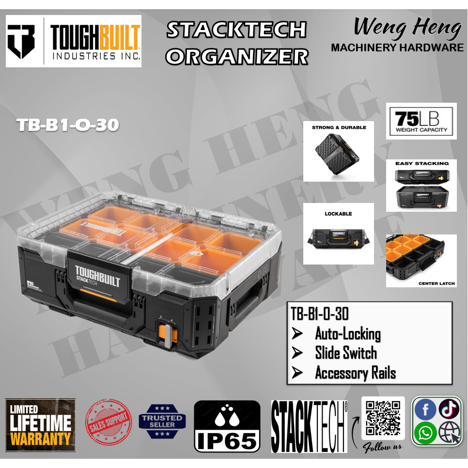 TOUGHBUILT StackTech Organizer - MODEL TB-B1-O-30 | Shopee Malaysia