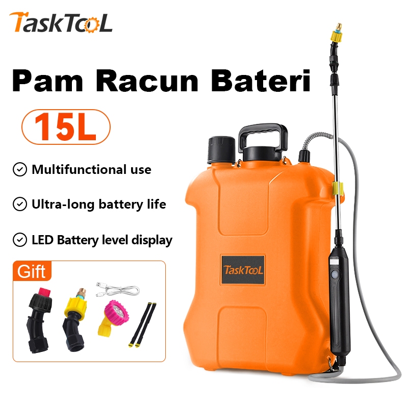 TASKTOOL Pam Racun Bateri 15L Agricultural Portable Rechargeable ...