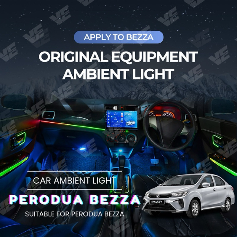 [Perodua Bezza] OEM Interior RGB LED Ambient Light | Shopee Malaysia