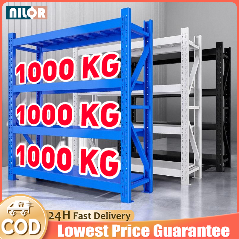 【Full Metal】🔥1000KG🔥Adjustable Heavy Duty Rack Large Capacity Storage ...